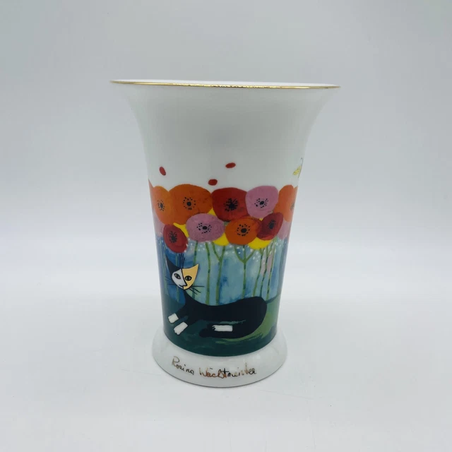 GOEBEL ROSINA WACHTMEISTER Vase Nero mit Katzen und Klatschmohn EUR 59,90 - PicClick DE