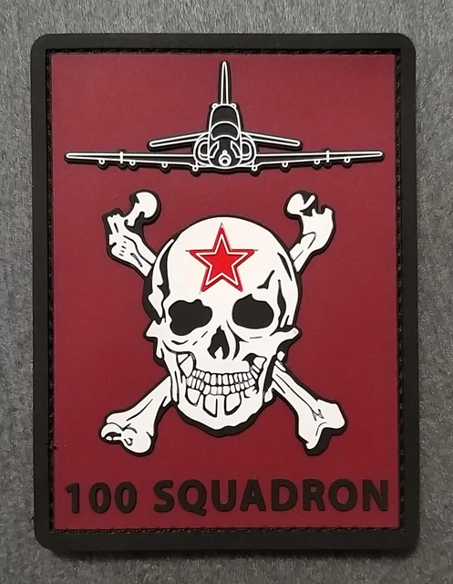 ROYAL AIR FORCE 100 Squadron Hawk T1 RAF Leeming PVC Patch w/Velkro EUR ...