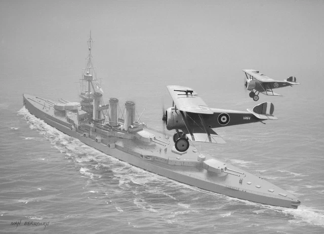 NAVAL ART POST card Royal navy battle cruiser HMS Tiger £2.80 - PicClick UK