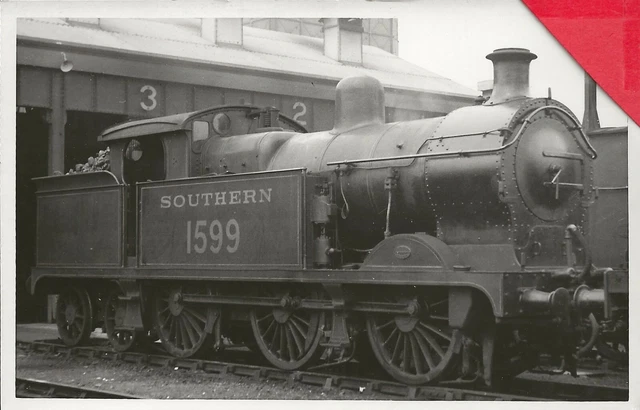 SOUTHERN EX SECR - J Class 0-6-4T No. 1599 @ Ashford - Vintage Image ...