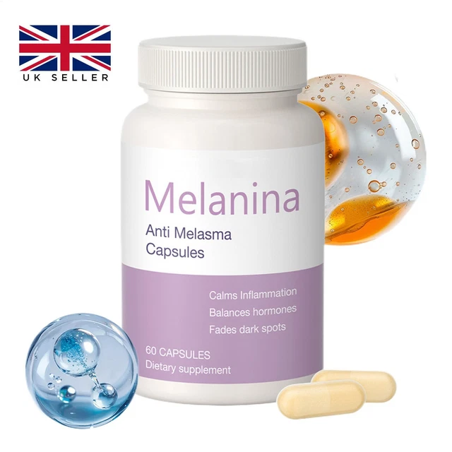 MELANINA ANTI MELASMA Capsules - Balances Hormones Fades Dark Spots 60 ...