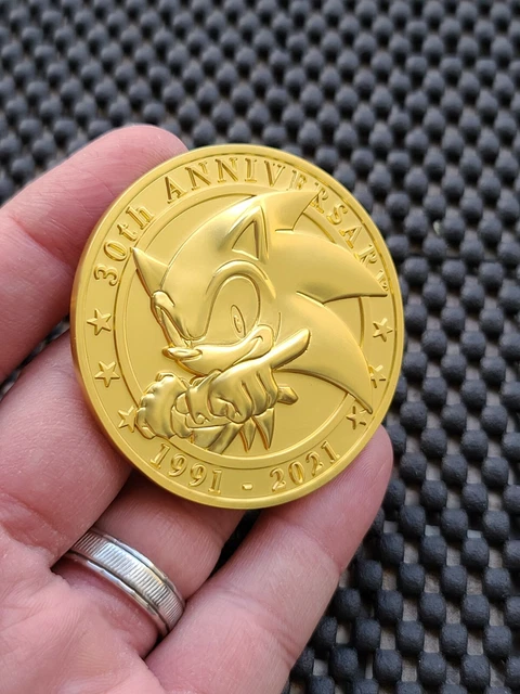 SEGA SONIC HEDGEHOG Colors 30th Anniversary Coin Medal Rare Promo ...