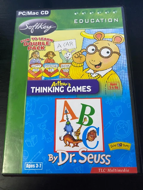 ARTHURS THINKING GAMES & Dr Seuss ABC PC & Mac early learning £2.95 - PicClick UK