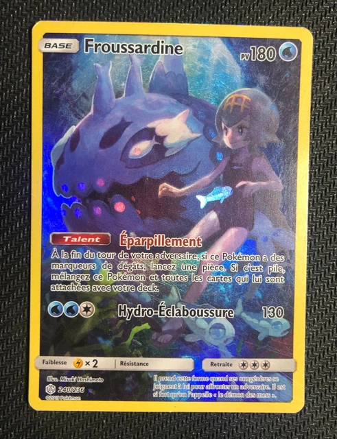 CARTE POKÉMON FROUSSARDINE 240/236 Secrète Full Art - SL12 Eclipse ...