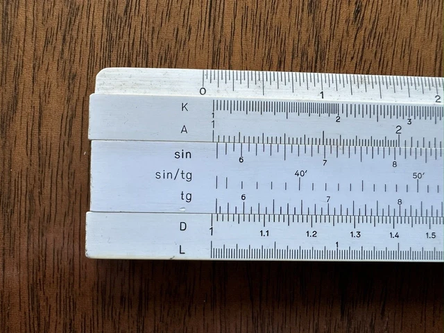 FABER CASTELL SLIDE Rule in original box £42.32 - PicClick UK