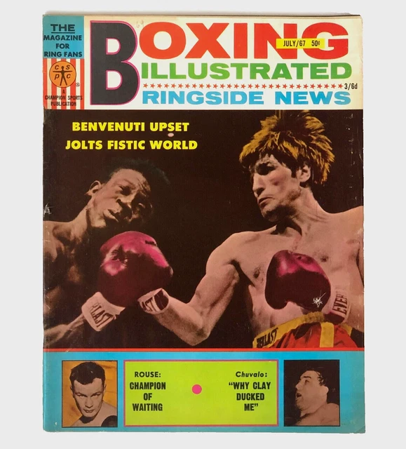 1967 BOXING ILLUSTRATED Magazine Nino Benvenuti Muhammad Ali Draft ...