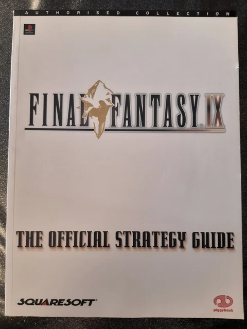 GUIDE OFFICIAL PIGGYBACK final fantasy IX PS1 playstation 1 anglais ...