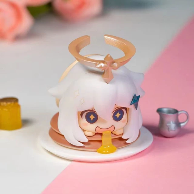 ANIME MIHOYO CUTE Paimon Mini Figure Genshin Impact Tea Break Pancake £ ...