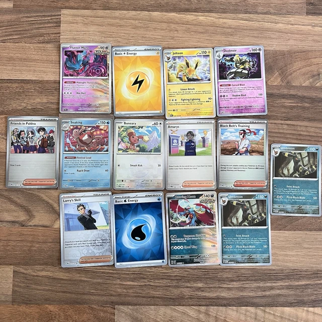 POKÉMON TCG PRISMATIC Evolutions Pokeball Rare Card Bundle - Near Mint ...