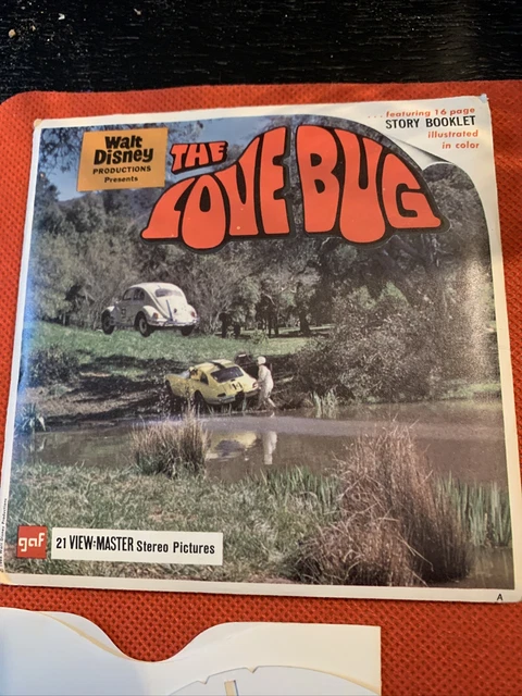 1968 VIEW-MASTER #B501 Walt Disney's The Love Bug 3 Reels Booklet ...