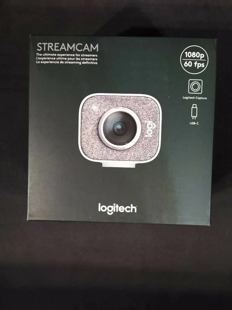LOGITECH STREAMCAM PLUS Webcam - White 1080p 60fps NEW IN HAND FREE ...