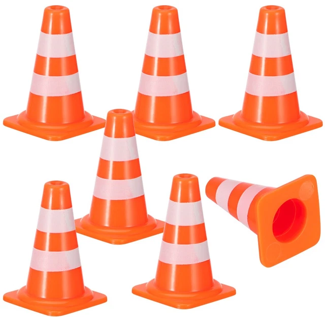 2PCS MINIATURE TRAFFIC Cones Training Roadblock Cone Simulation Traffic ...