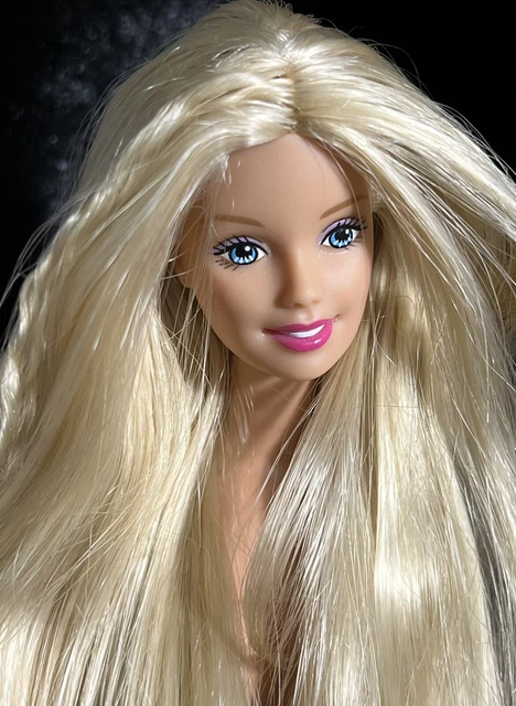 Blonde Hair Blue Eyes Bendable Knees Barbie Doll Mattel Nude For Ooak E