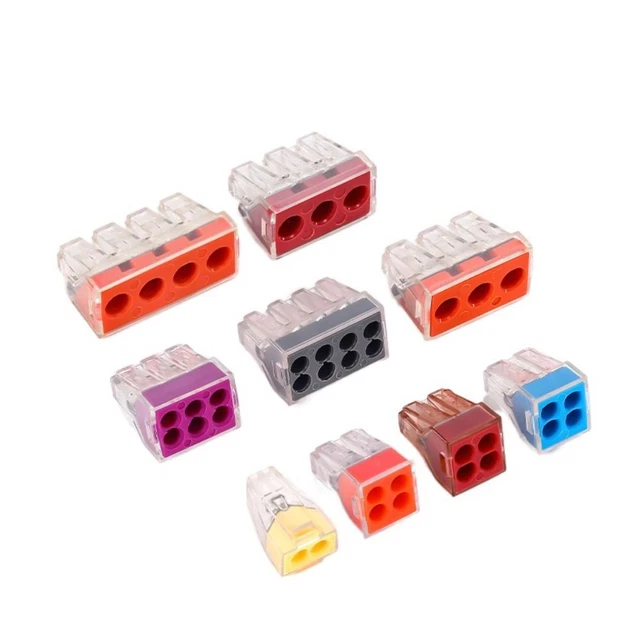 MINI WIRE CONNECTORS Fast Wiring Cable Push-in Terminal Blocks ...