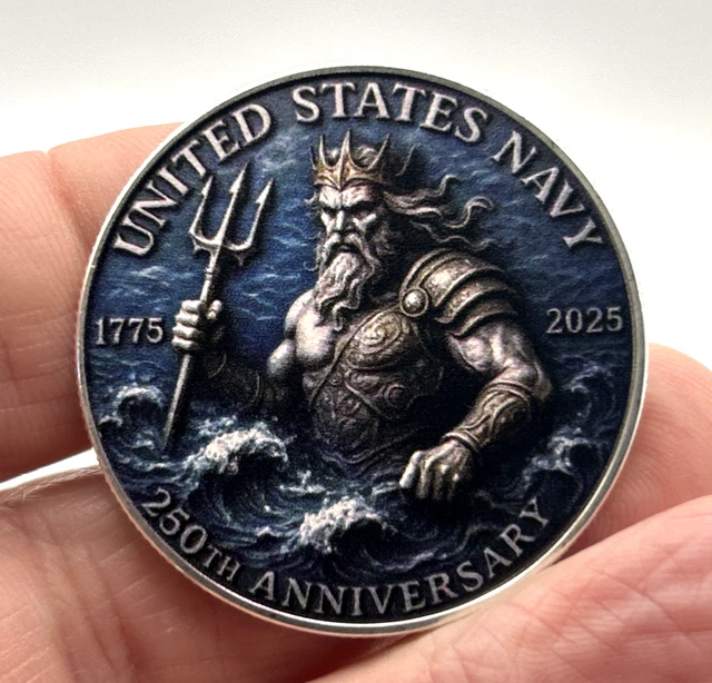 CHALLENGE COIN COLLECTIBLE Medal *US NAVY 250th ANNIVERSARY ...