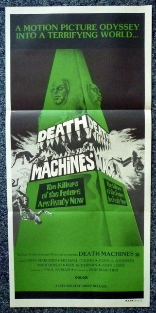 DEATH MACHINES ORIGINAL 1976 Australian Daybill Sci-Fi Horror Movie $49 ...
