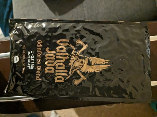 5 PACK VALHALLA Java Odinforce Blend Whole Bean Dark Roast 340g Each ...