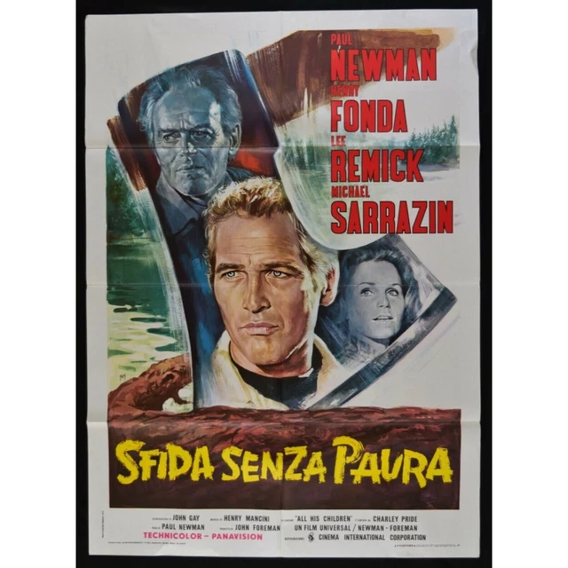 AFFICHE SFIDA SENZA PAURA Paul Newman Henry Fonda Remick Sarrazin M331 ...
