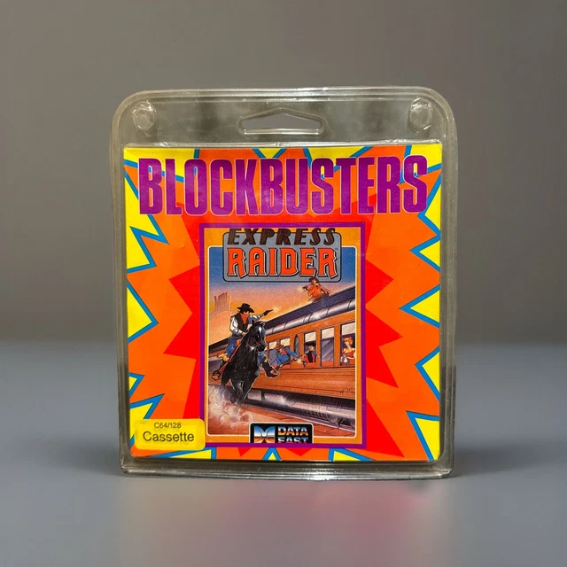 EXPRESS RAIDER BLOCKBUSTERS Commodore 64 C64 Cassette Vintage Game $38. ...