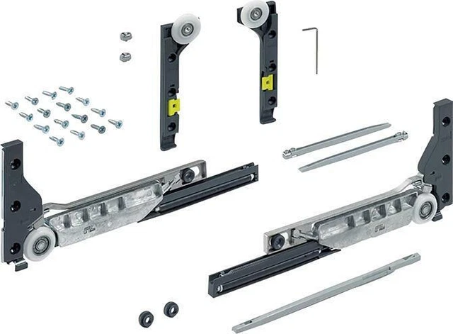 HETTICH MB-SCHIEBETÜRBESCHLÄGE-SET,SLIDELINE M,9201921, 1-T.,für vorliegende Tür EUR 130,59 ...