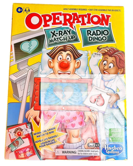 HASBRO GAMING OPERATION X-Ray Match Up Board Kids Game for 2 or More ...