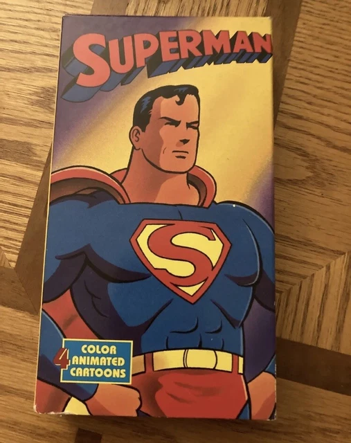 VINTAGE VHS SUPERMAN 4 Color Animated Cartoons 1993 Cartoon Klassics ...