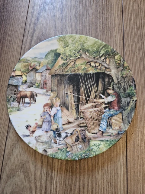 THE BASKET MAKER by Susan Neale Royal Doulton Old Country Crafts Plate ...