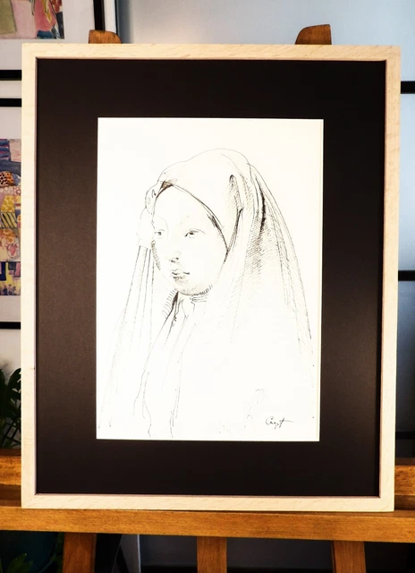 MAURICE CROZET (1896-1978) - DESSIN ORIGINAL SIGNÉ ET ENCADRÉ, vers ...