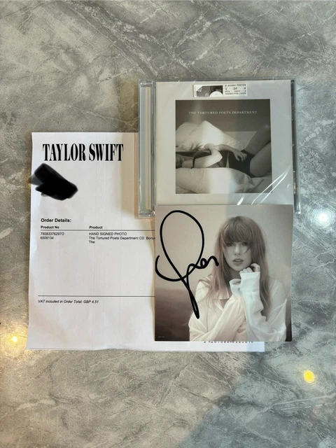 TAYLOR SWIFT SIGNED TTPD the Tortured Poets Department CD Album £55.00 ...