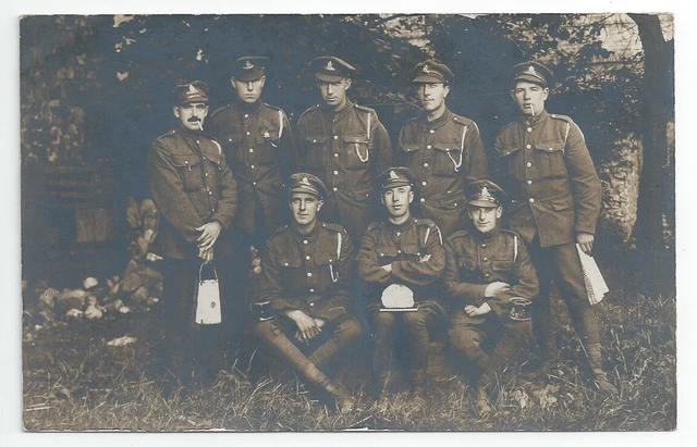 WW1 RFA ROYAL Field Artillery Group of Soldiers RP PC £15.00 - PicClick UK