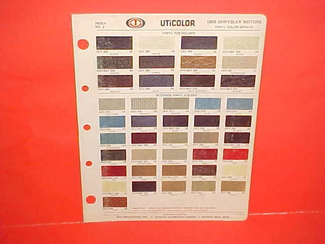 1969 CHARGER R/T Super Bee Road Runner Gtx Barracuda Dart Gts Vinyl ...