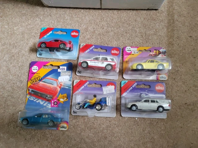 SIKU X6 BOXED Models Joblot #3 BMW 735 iL Trike Merc E290 ML320 Porsche ...