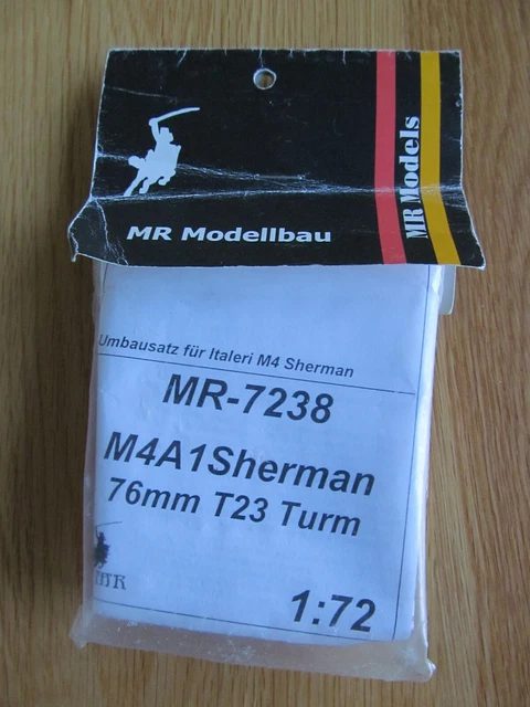 MR MODELS MR-7238 M4A1 w/76mm T23 turret Sherman conversion set in 1:72 ...