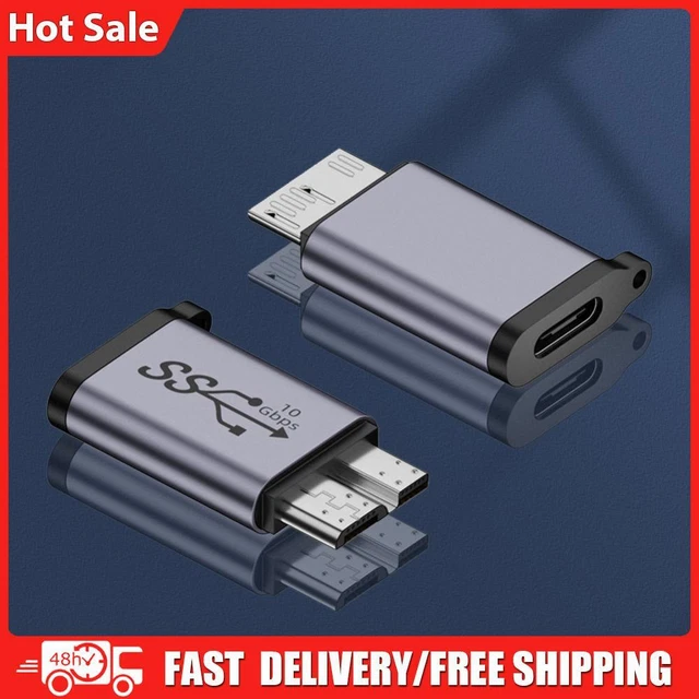 DATA TRANSFER ADAPTER for Hard Drive Cable (Type C female to Micro B ...