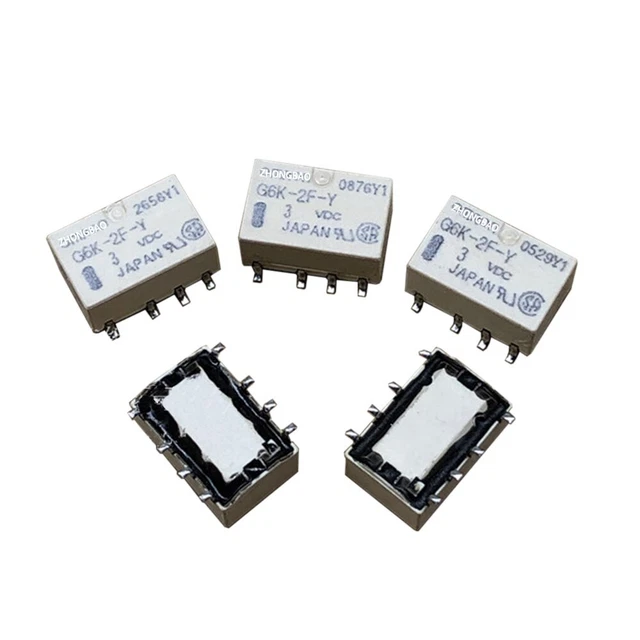 SMD DC 3V 5V 12V 24V G6K-2F-Y Signal Relay 8PIN Relay 5V 12VDC $3.68 ...