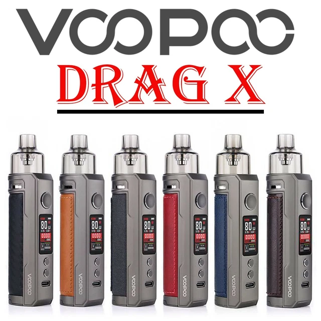 VOOPOO DRAG X Mod Pod Kit 5-80w GENE CHIP 2ml £29.99 - PicClick UK