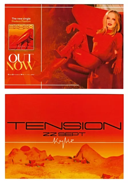 Kylie Minogue Padam Padam Tension Promotional Card Flyer £199 Picclick Uk