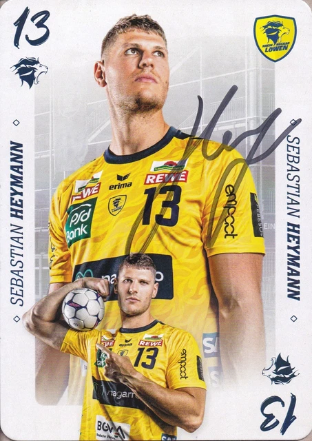 AUTOGRAMMKARTE SEBASTIAN HEYMANN - Rhein-Neckar Löwen - 2025/2026 ...