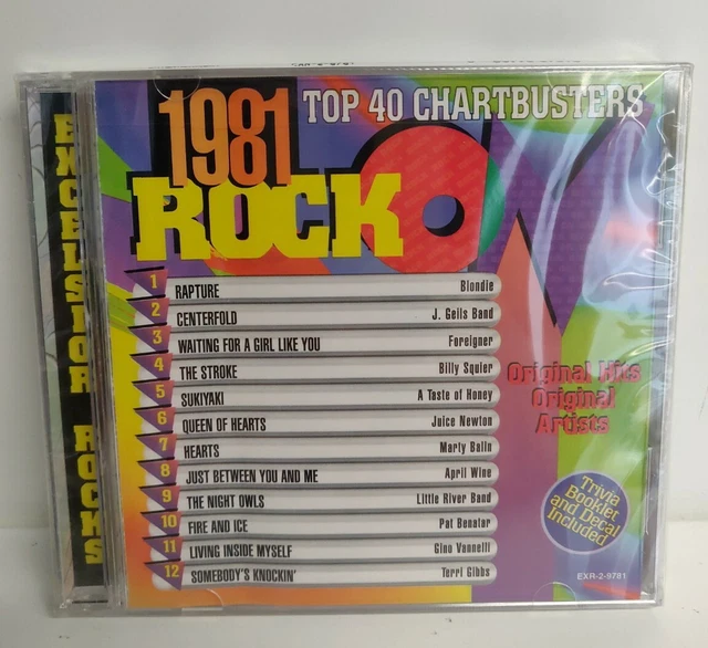 ROCK ON: 1981 Top 40 Chart Busters Various Artists w/ Collectible Decal ...