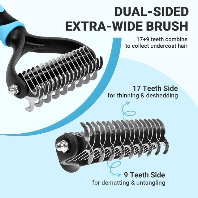 PET GROOMING UNDERCOAT Rake Comb Dematting Tool, TPE + PP, 11 Teeth $54 ...