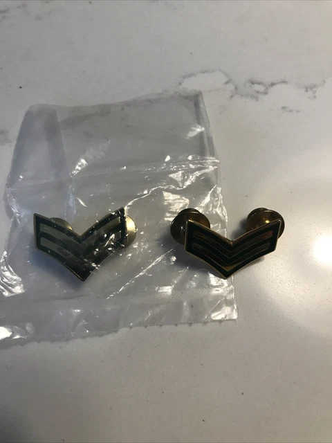 CANADIAN MILITARY FORCES Corporal Rank Insignia Pin Lot Of 2 $8.00 ...
