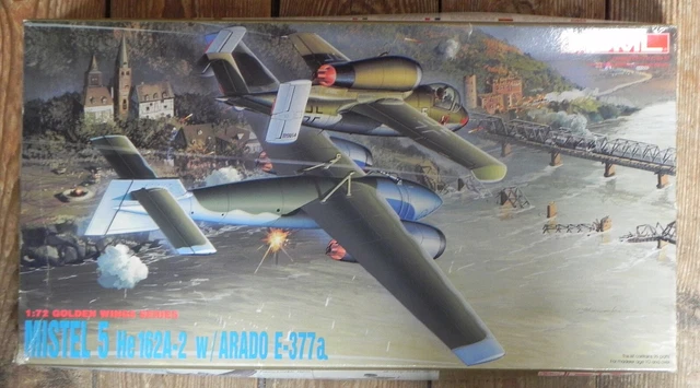 MISTEL 5 HEINKEL He 162 A-2 + Arado E-377a 1/72 Dragon Golden Wings ...