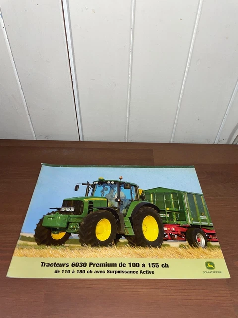 BROCHURE PROSPEKT PROSPECTUS EDITION 2008 TRACTEUR JOHN DEERE 6030 PREMIUM-fendt EUR 5,99 ...