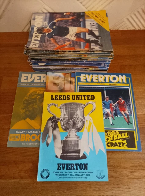 PROGRAMMES - X55 Everton EFC Football Soccer Sports Programmes Bundle £ ...