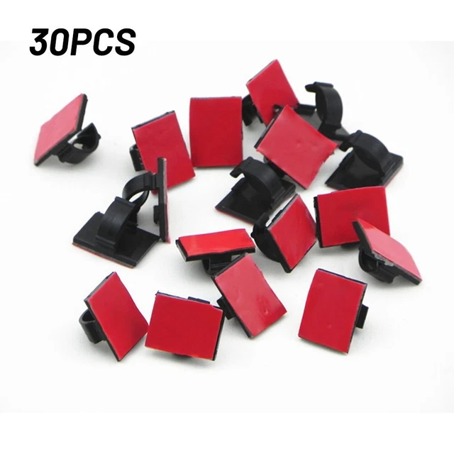 PORTE-CLIPS CÂBLE AUTO-ADHÉSIF, attache filaire bureau voiture caméra ...