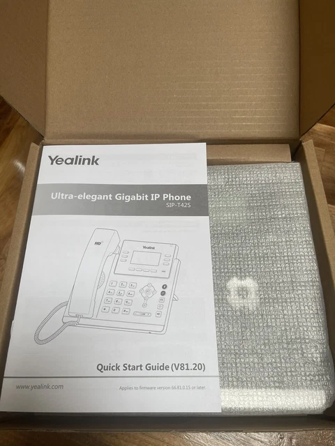 YEALINK SIP-T42S ULTRA-ELEGANT Gigabit IP Phone £49.99 - PicClick UK