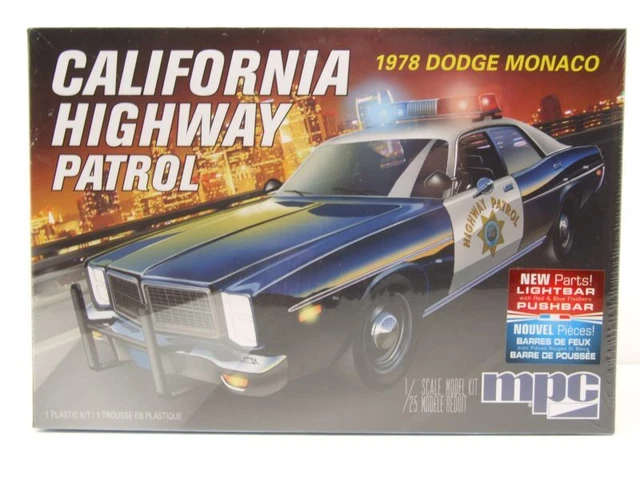 DODGE MONACO CALIFORNIA Autoroute Patrouille Police 1978 Kit 1:25 MPC ...
