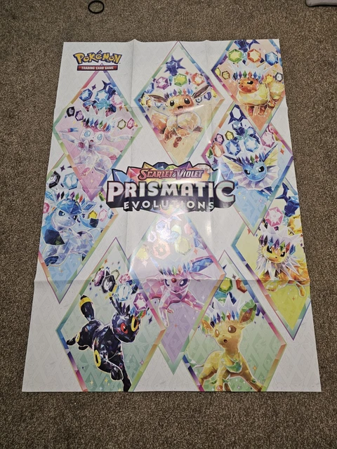 POKEMON PRISMATIC EVOLUTIONS Poster £5.92 - PicClick UK