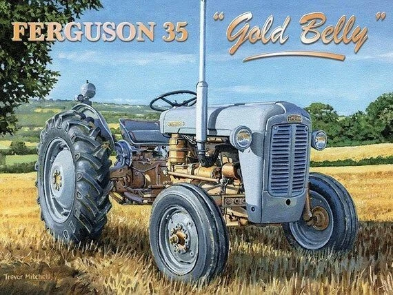 FERGUSON 35 TRACTOR, Retro Metal Sign Man Cave / Garage / Vintage / Bar ...