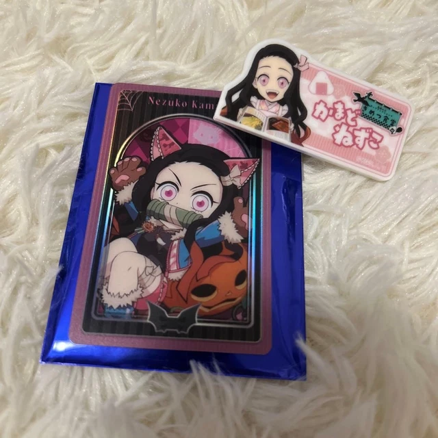 DEMON SLAYER KIMETSU Shokudo Name Plate Metallic Card Nezuko Kamado Set ...